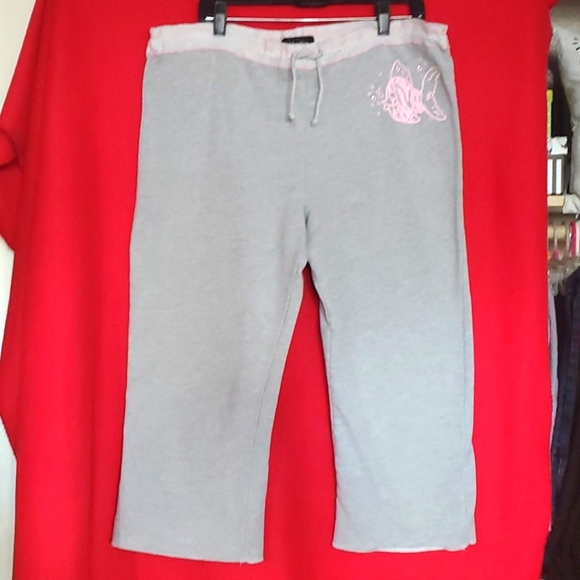 Xhilaration | Other | Cute Pink Fish Capri Sweat Pants | Poshmark
